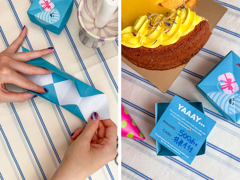 Skapa din egen presentförpackning för Hobbii-presentkort – Hobbii