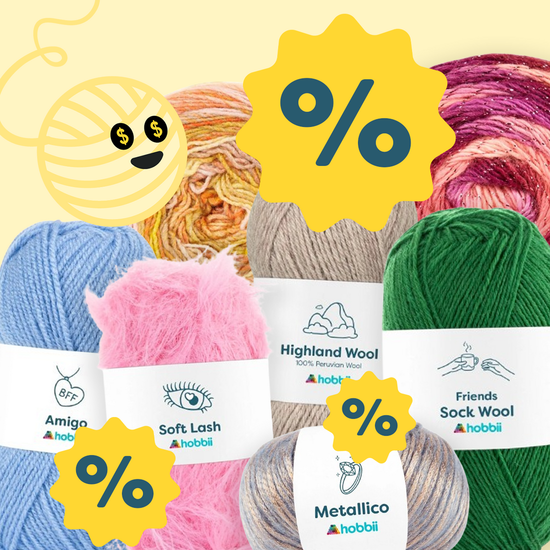 Garn och tillbehör från Hobbii.se - levererat med kärlek – Hobbii